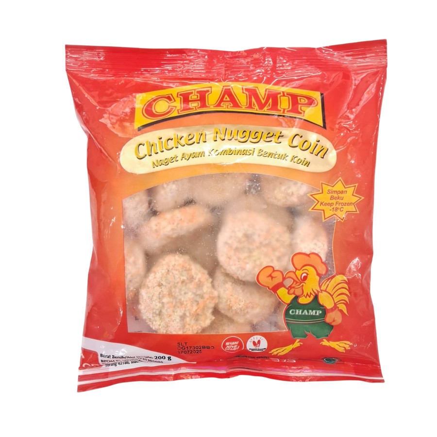 Jual Champ Chicken Nugget Coin 200gr / Champ Naget Ayam Koin 200gr ...