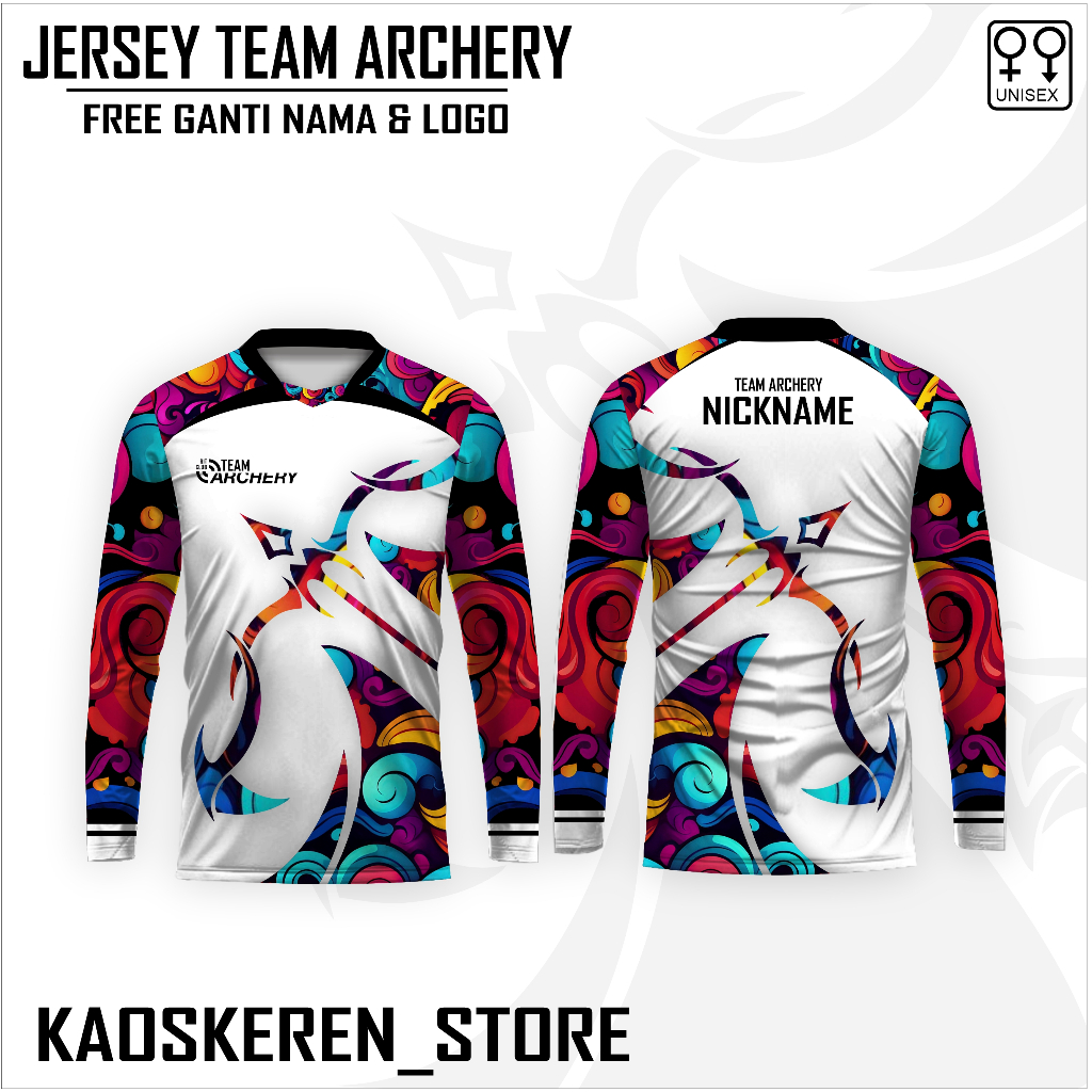 Jual jersey olahraga panahan lengan panjang baju archery kaos panahan ...