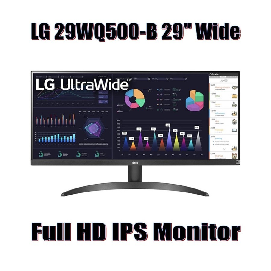 Jual Monitor LG 29WQ500-B IPS 29inch Ultrawide 100Hz 29WQ500 | Shopee ...