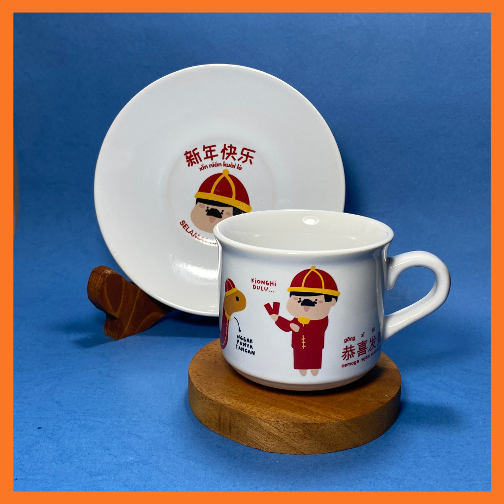 Jual Cangkir Set custom desain sesukamu cocok untuk bisnis coffee shop ...