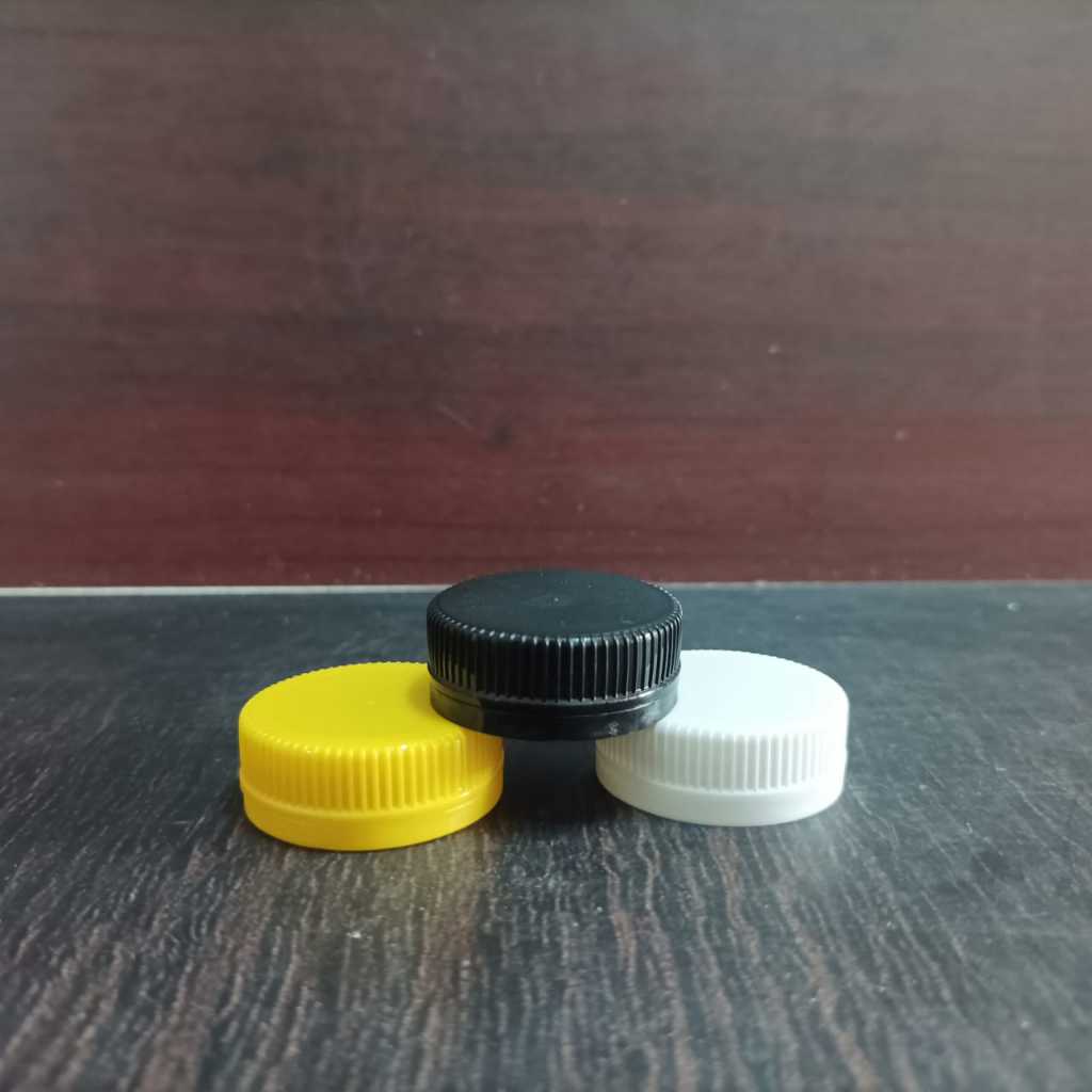 Jual Tutup Botol Plastik Short Neck (SN) Warna Putih, Hitam dan Kuning ...