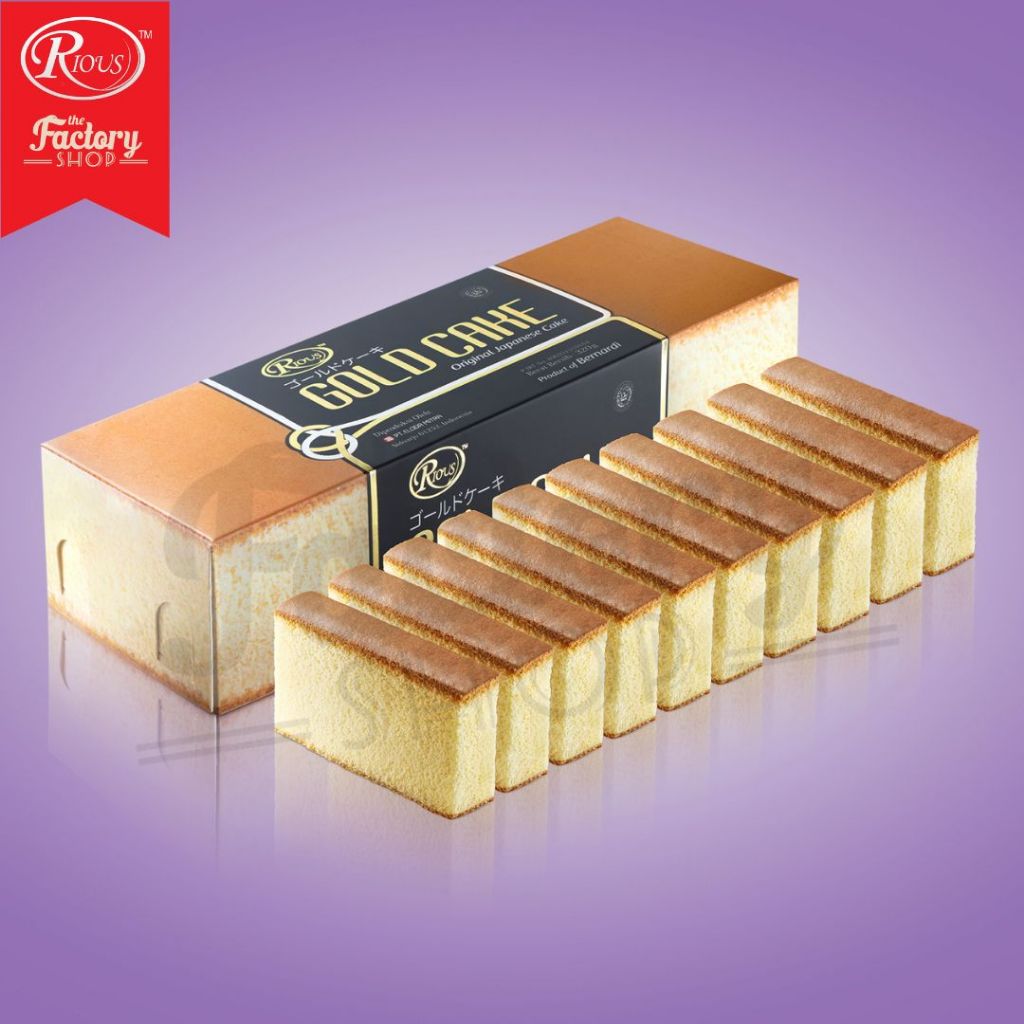 Jual Rious Gold Cake Japanese Cake Bolu Jepang original | Shopee Indonesia