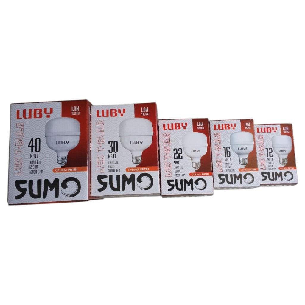 Jual Lampu LED LUBY Sumo 12W 16W 22W 30W 40W Bohlam Bulb Cahaya Putih ...