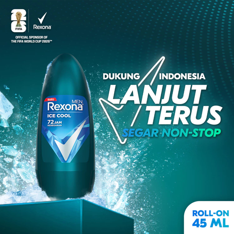 Jual REXONA Men Roll On Deodorant Ice Cool 45 mL | Shopee Indonesia