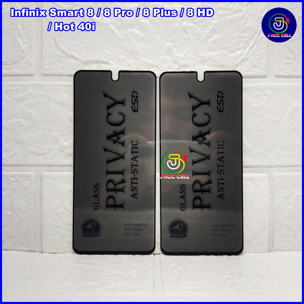 Jual TGP Infinix Smart 8,Smart 8 Pro,Smart 8 HD,Smart 8 Plus,Hot 40i Tempered Glass Privasi Anti ...