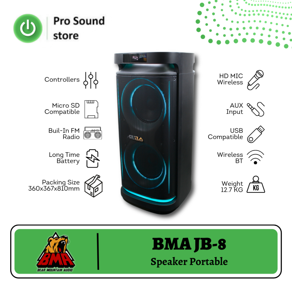 Jual Speaker Portable BMA JB-8 | Shopee Indonesia