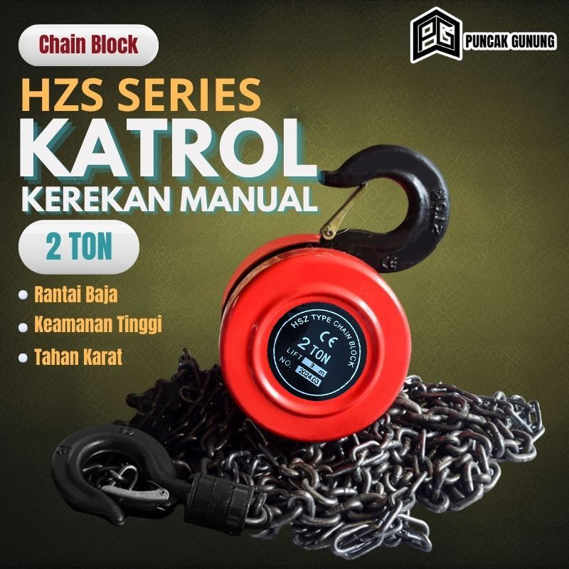 Jual Katrol Chain Block Manual 2 Ton Rantai Baja Tahan Karat Alat ...
