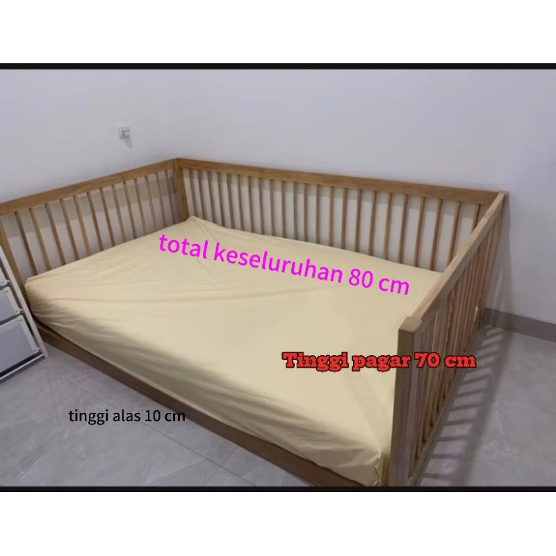 Jual Custom divan rangka kayu 120x200x80 cm dipan kasur | Shopee Indonesia