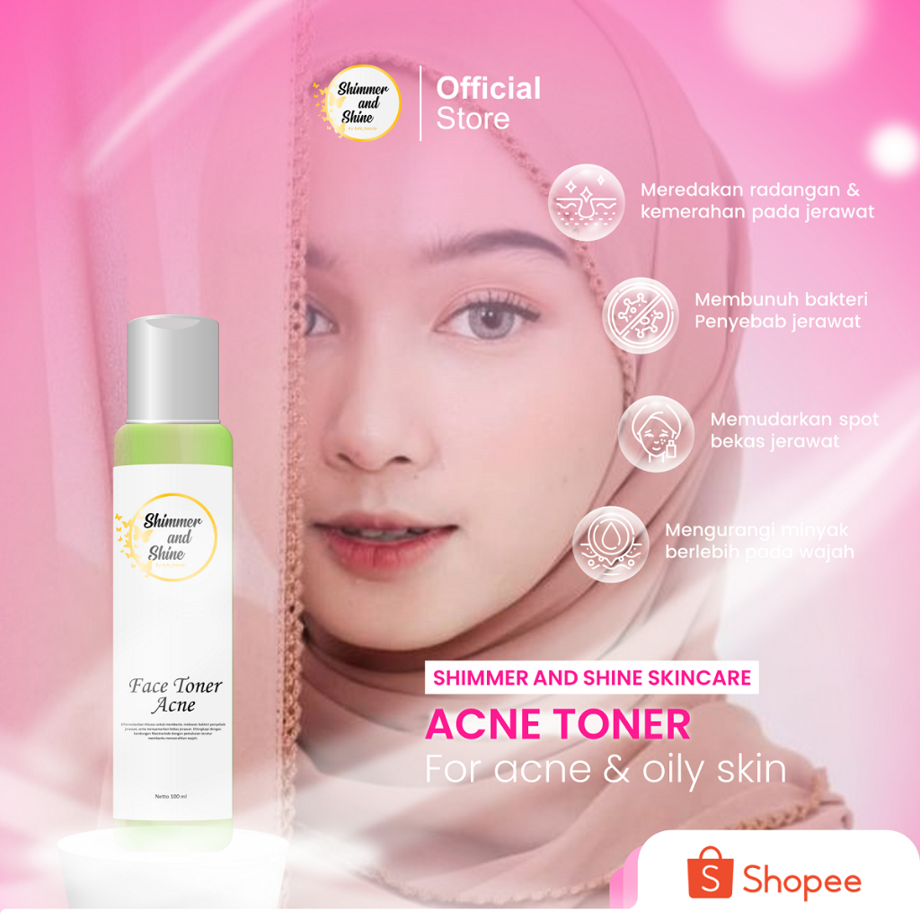 Jual Shimmer And Shine Toner Acne Skincare by Byla Beauty | Shopee ...