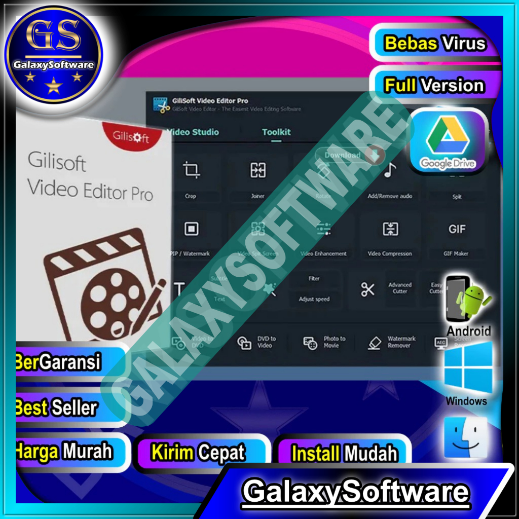 Jual Video Editor GiliSoft Pro v17.9 2024 Windows Full Version ...