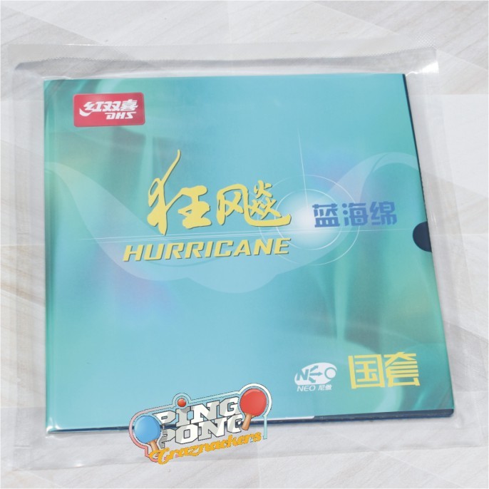 Jual DHS Hurricane 3 Neo National Blue Sponge Karet | Shopee Indonesia