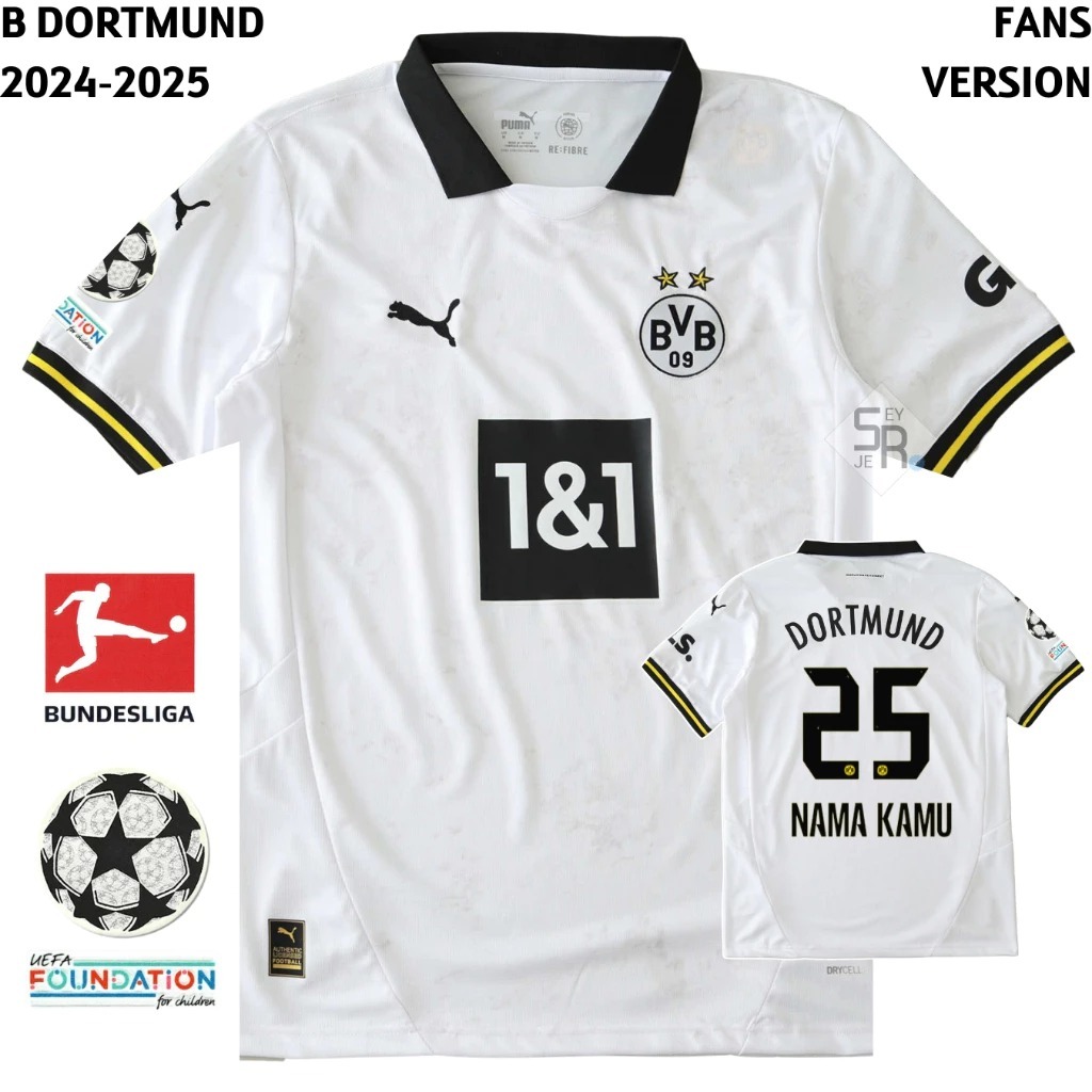 Jual Jersey Borussia Dortmund 2024 2025 3RD Thrid Baju Bola dormun ...