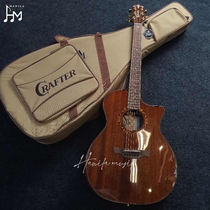 Jual Gitar Akustik Elektrik Crafter VLG 15 CE Pro Guitar Electric ...