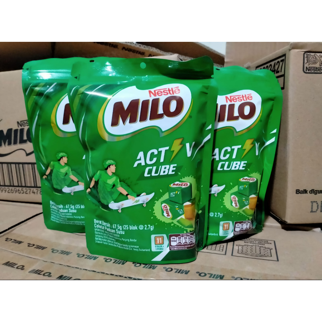 Jual Nestle Milo Cube 2 Pcs (50biji) | Shopee Indonesia