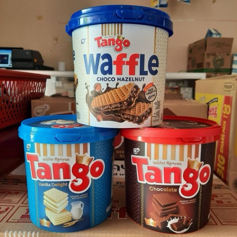 Jual Tango Wafer Jar Timba Ember Coklat Vanilla 240g | Shopee Indonesia