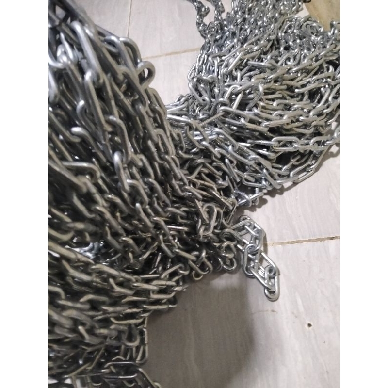Jual Rantai Besi Ukuran 5 Mili (3/16 ) Harga Per 50 Cm / 1/2 Meter ...