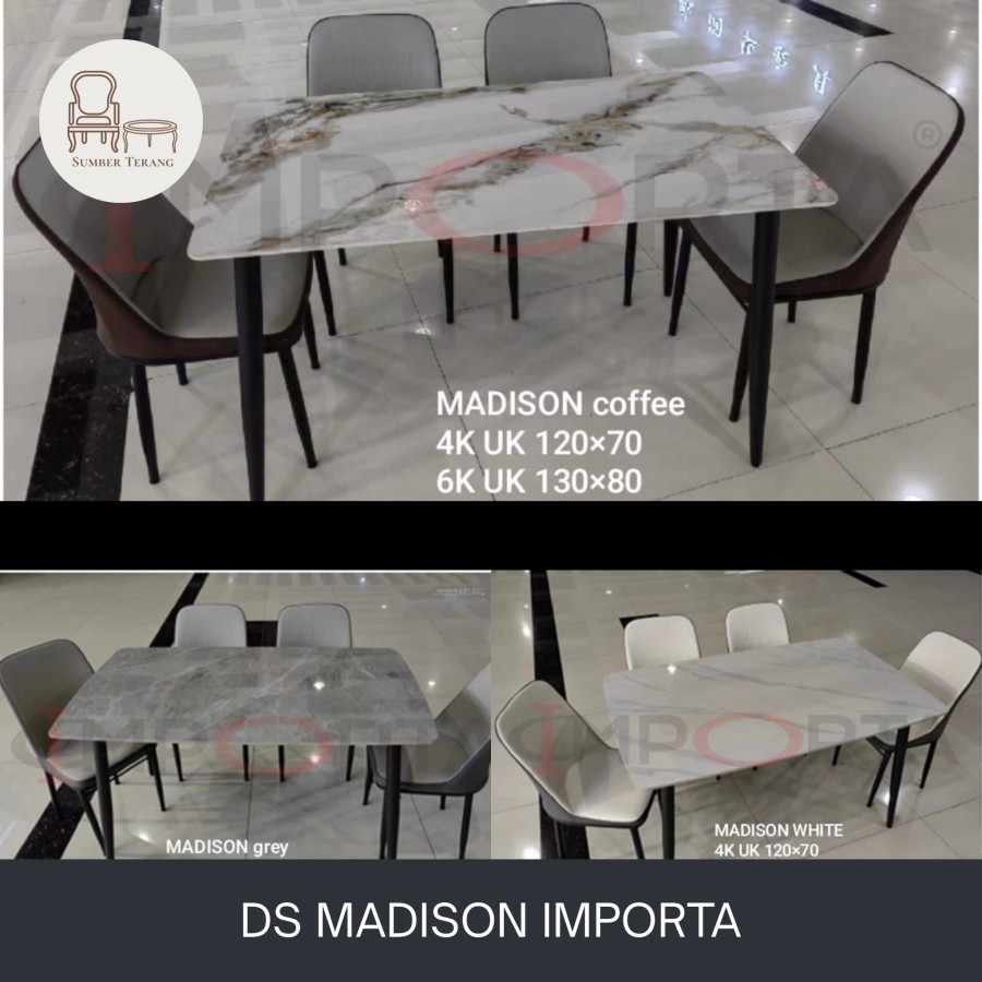 Jual Meja Makan Marmer IMPORTA MADISON 4 Kursi /Meja Makan 6 kursi ...
