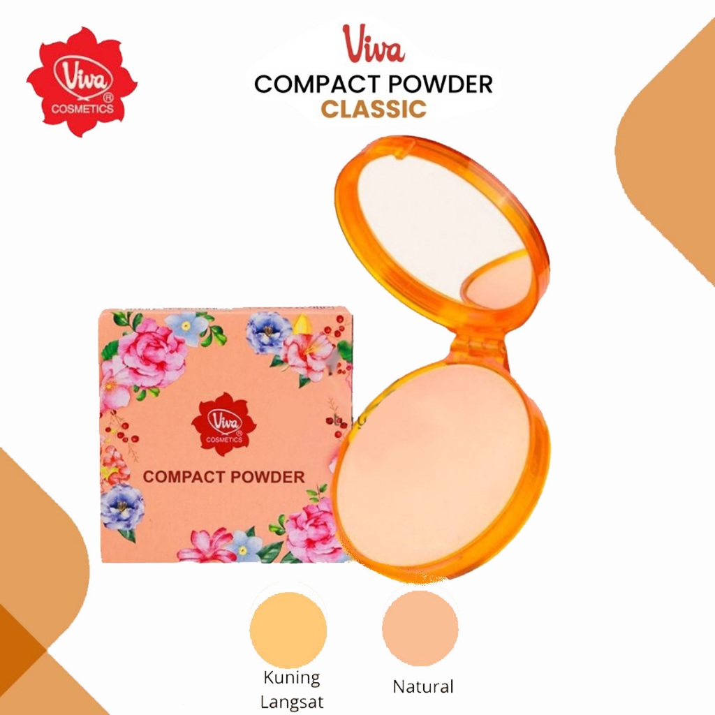 Jual Viva Compact Powder Bedak Padat Aroma Bunga 19gr | Shopee Indonesia