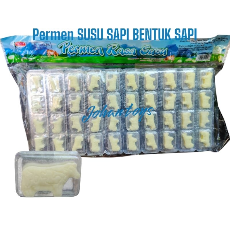 Jual 1 PACK isi 400 PCS PERMEN SUSU SAPI BENTUK SAPI ( EKT ). | Shopee ...