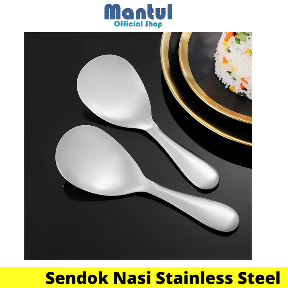 Jual MANTUL.- Sendok Nasi Centong Nasi Stainless Steel Anti Karat ...