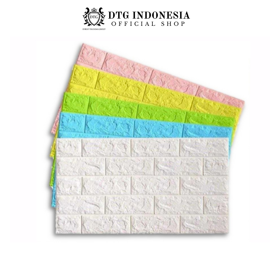 Jual DTG - Foam Motif Batu Bata stiker Dinding Kamar 70 x 77CM 3D Bata ...