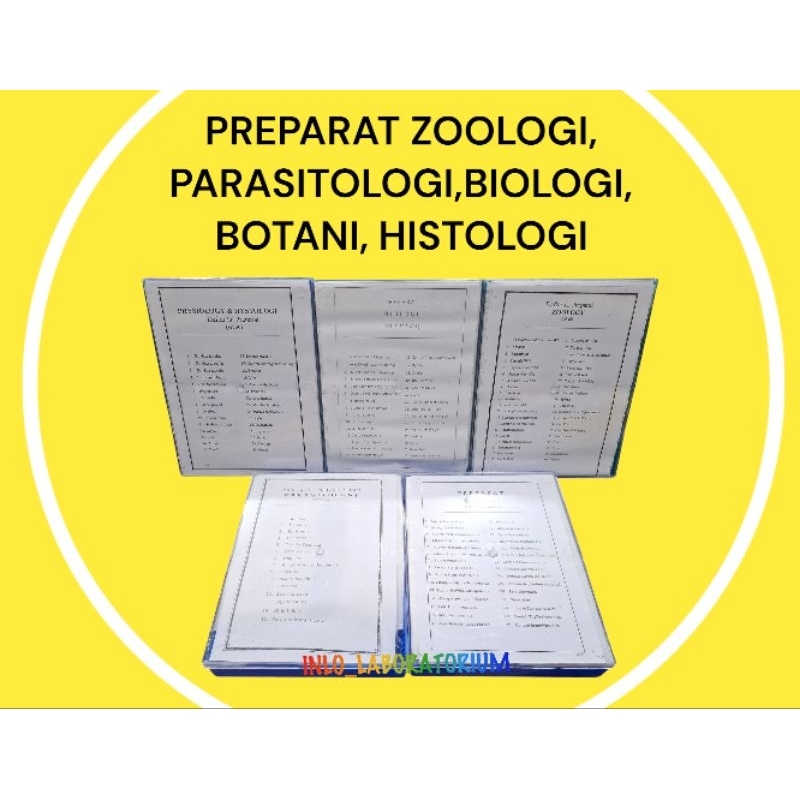 Jual Preparat Physiologi & Histologi isi 30 set/Preparat Histologi ...