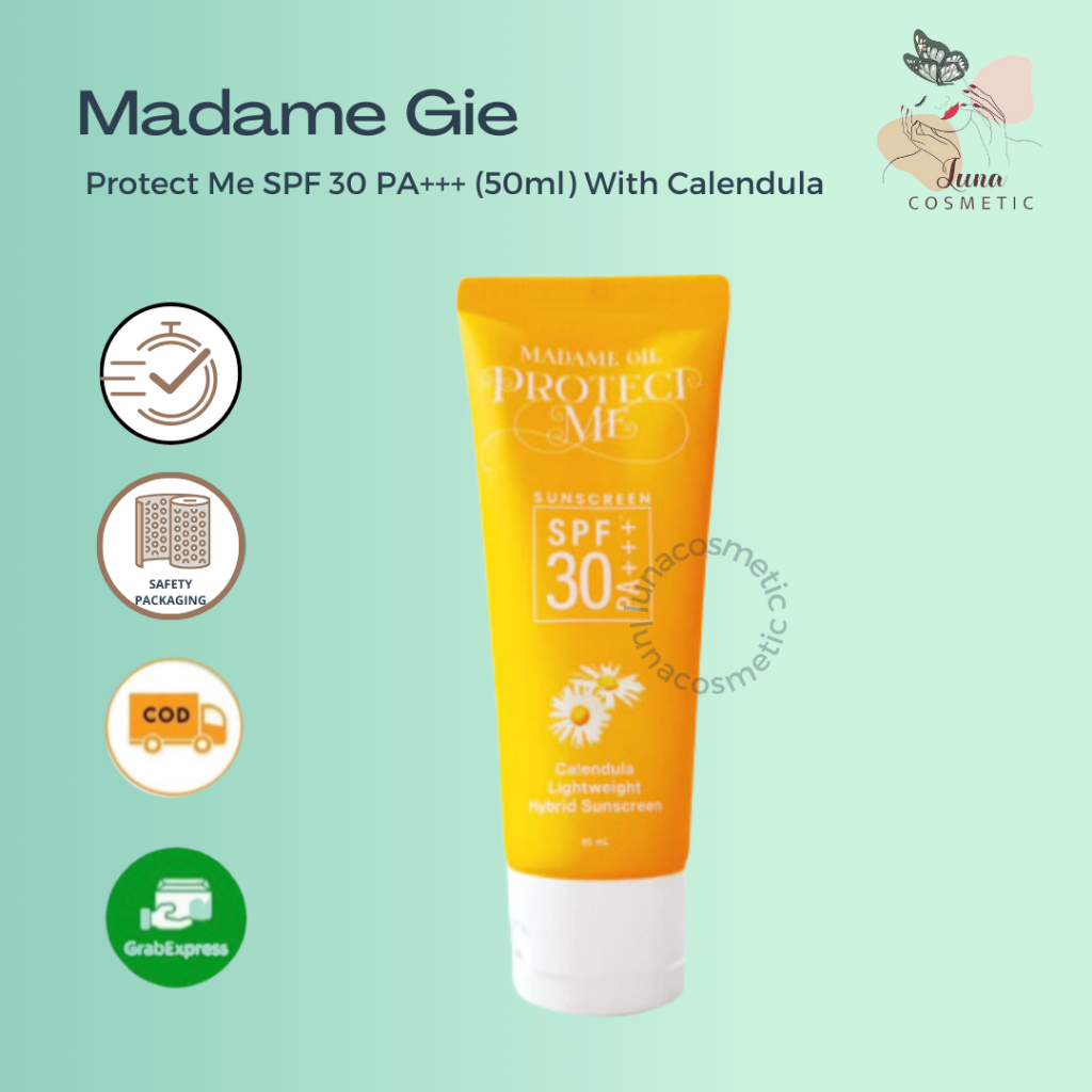 Jual Madame Gie Madame Protect Me Sunscreen SPF 30 PA +++ With Calendula - Skincare Sunblock ...
