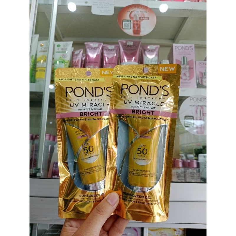 Jual PONDS UV MIRACLE SUNSCREEN SPF 50+ Pa ++±+ PROTECT & REPAIR BRIGHT ...