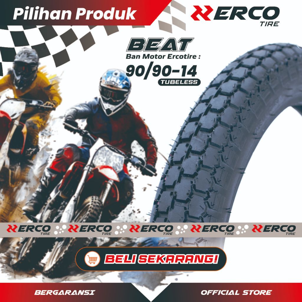 Jual ERCO TIRE Ban Luar Motor Ring 17 NonTubeless Ukuran 275-17 Motif ...