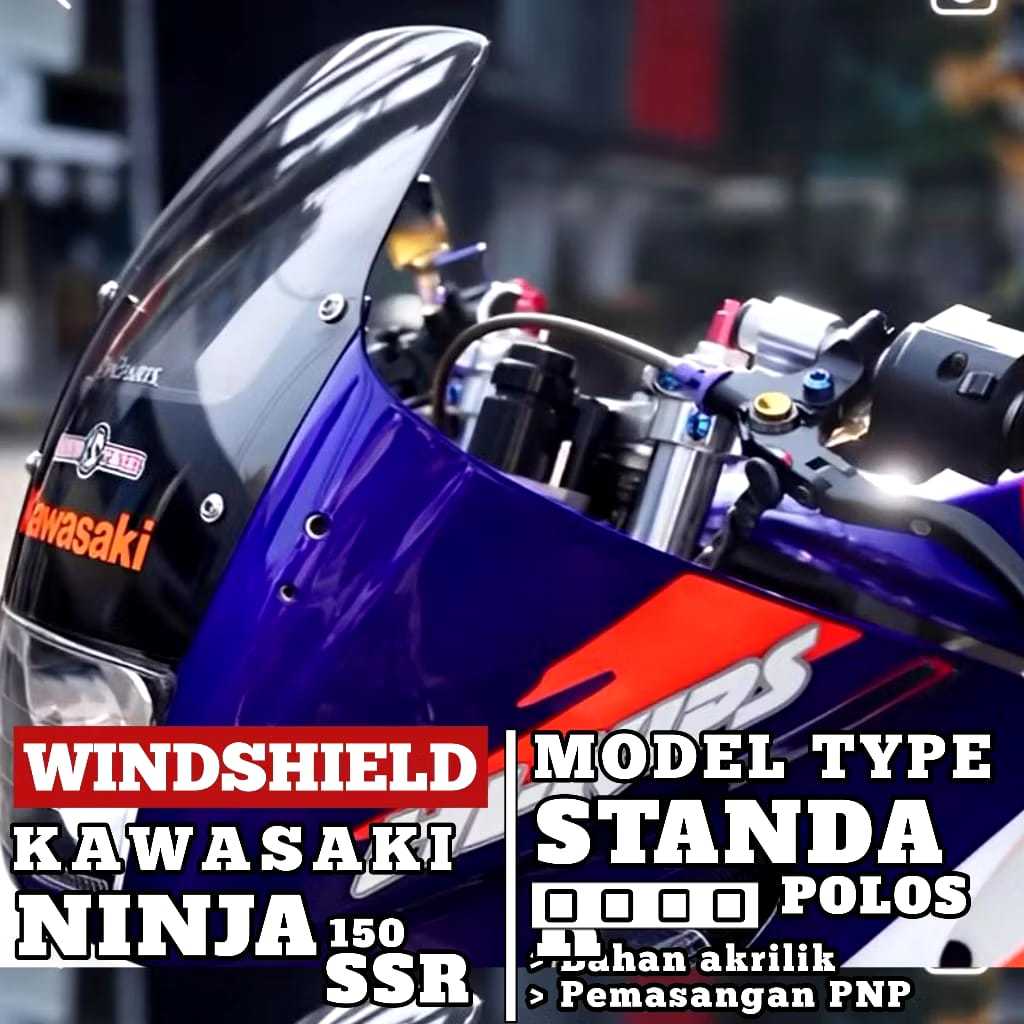 Jual Visor Windshield Kawasaki Ninja SSR 150 Old Model Standar | Shopee ...