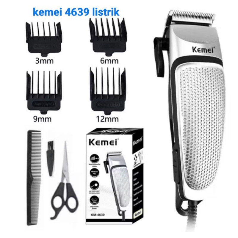 Jual Alat mesin potong rambut Kemei km 4639 Hair Clipper Kemei listrik ...
