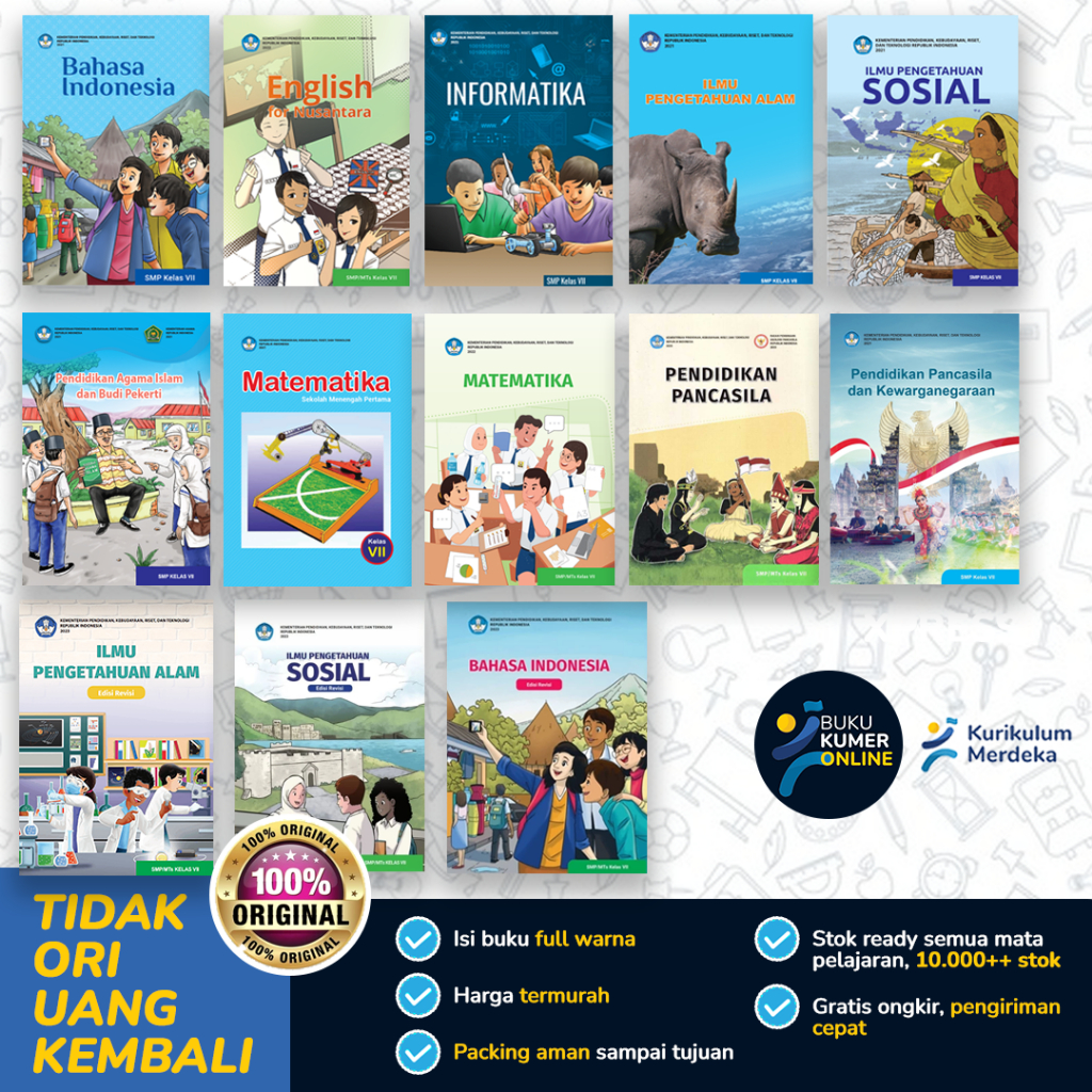 Jual Buku Informatika Kelas 7 SMP - Buku Paket Siswa - Kurikulum Merdeka | Shopee Indonesia
