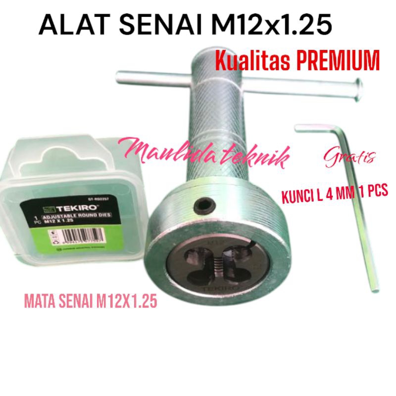 Jual TEKIRO Alat senai Kruk as M12x1.25 / alat snei / mata sney m12x1 ...