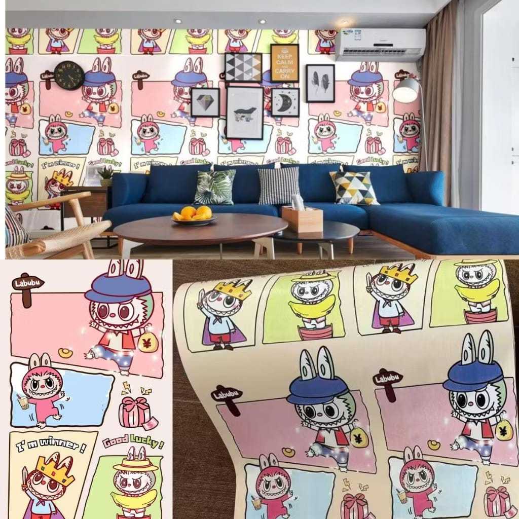 Jual Wallpaper Sticker Dinding Labubu | Shopee Indonesia
