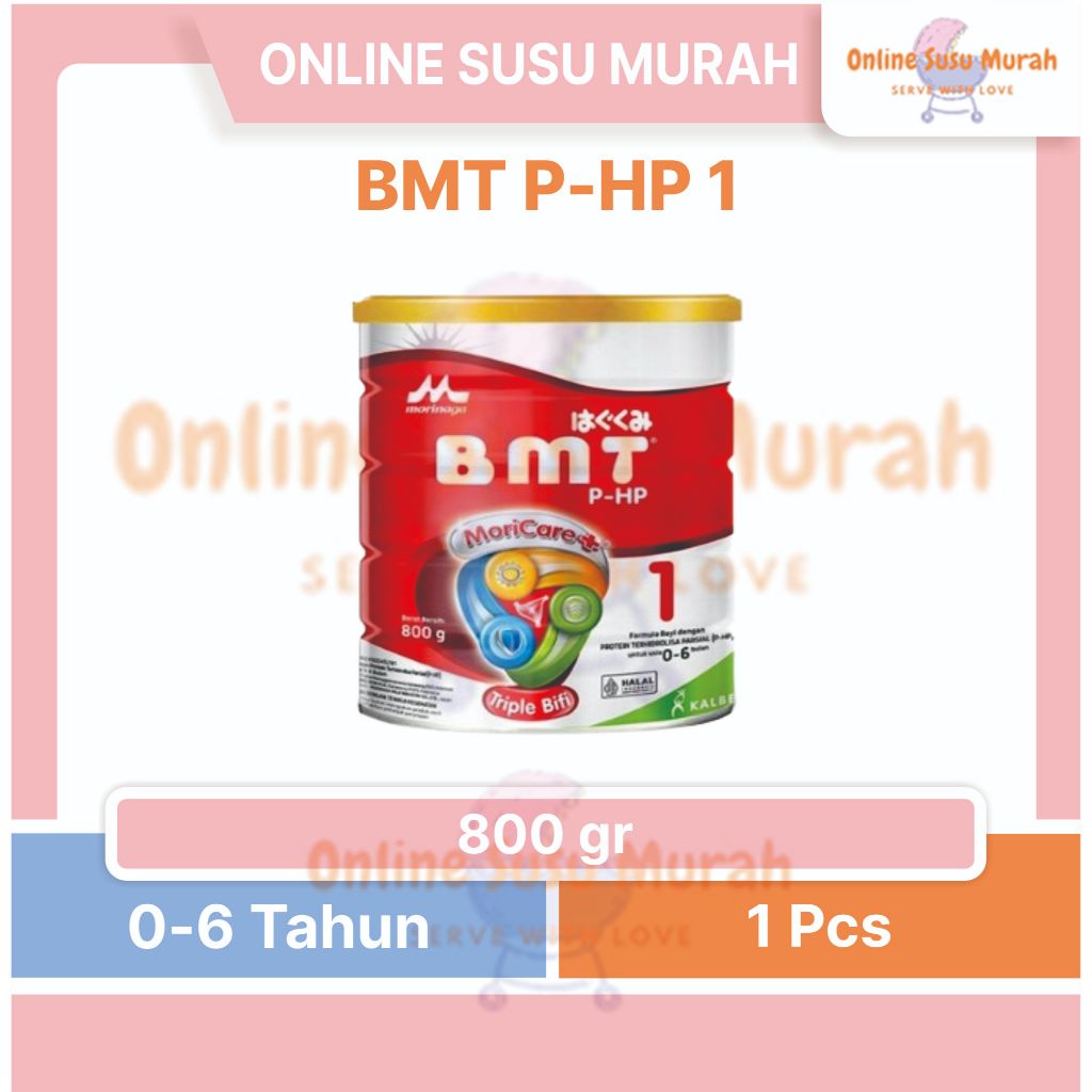 Jual MORINAGA BMT PHP 800 GR PH PRO 800GR TAHAP 1 0-6 BLN SSKL | Shopee ...