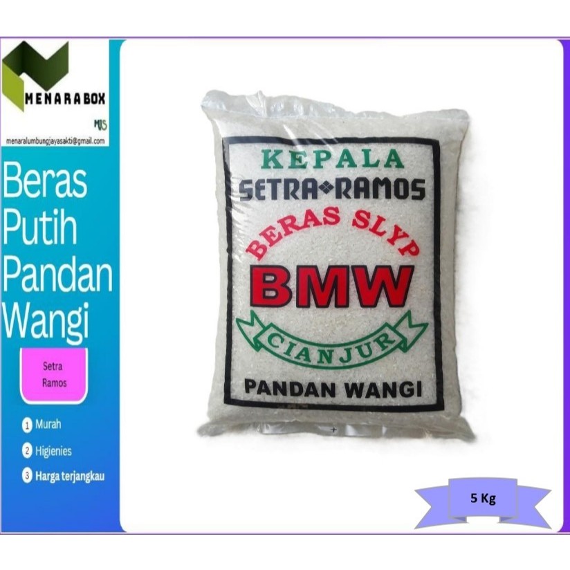 Jual Beras Pandan Wangi - CAP BMW dan Cap PANDA - PREMIUM GRADE - 5KG ...