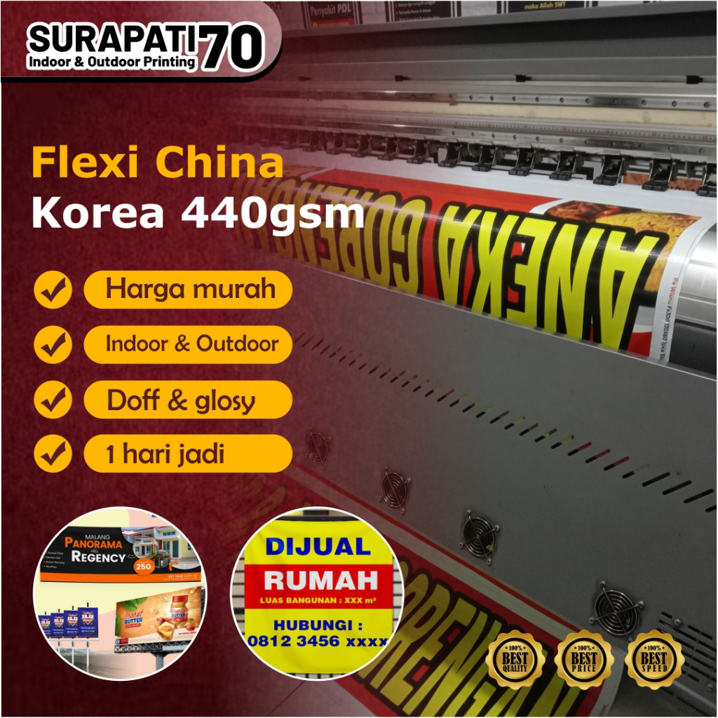 Jual Spanduk Outdoor/Indoor Flexi Frontlite Korea 440gsm, Print Spanduk Banner Backdrop Baliho ...