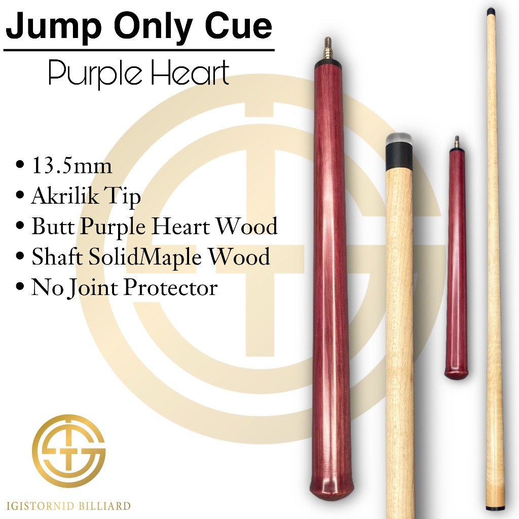 Jual Stik Billiard Jump Only - Purple wood | Shopee Indonesia