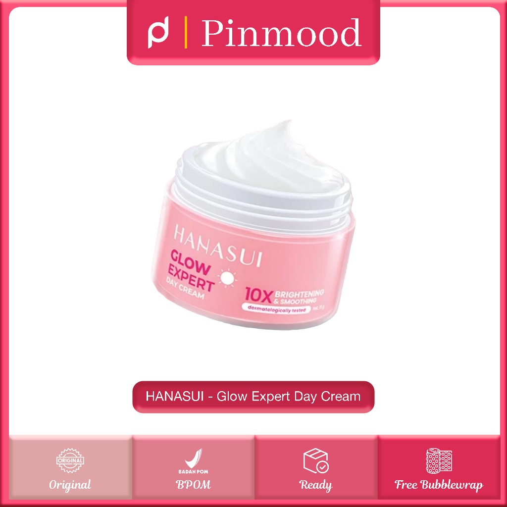 Jual HANASUI - GLOW EXPERT 10X BRIGHTENING & SMOOTHING DAY CREAM ( 15 g ...