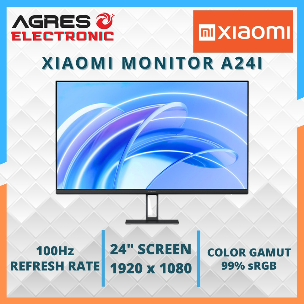 Jual Xiaomi Monitor A24i | 100Hz high refresh rate | 99% sRGB color ...