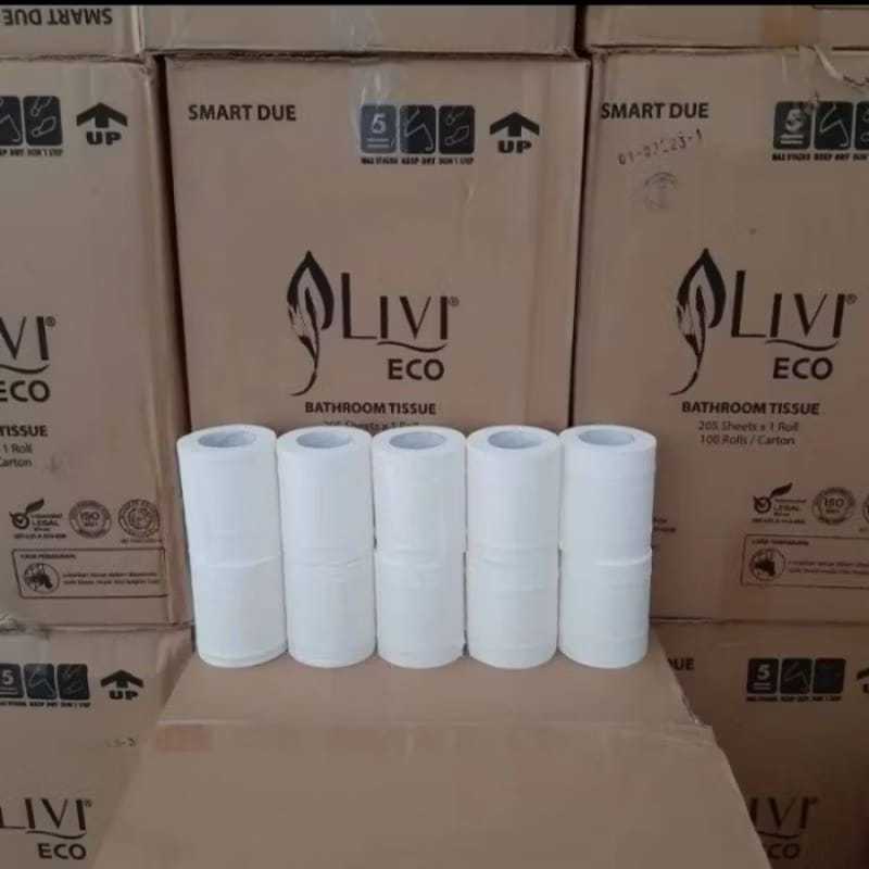 Jual Tissue Roll Livi 205's Core (Kartonan)/Roll Toilet Tissue/Harap ...