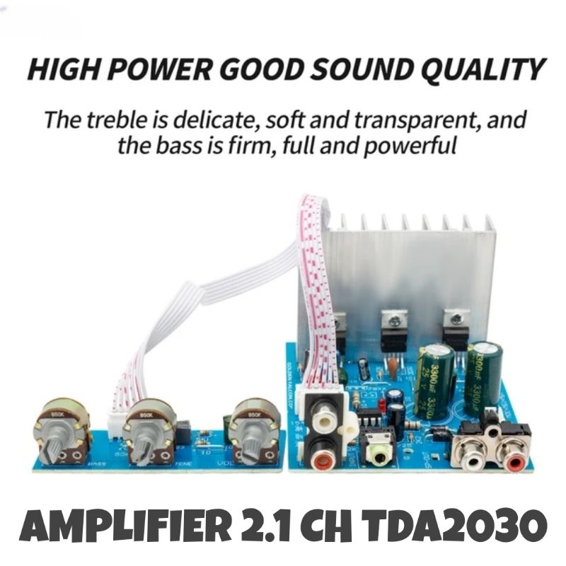 Jual Hifi Kit Power Amplifier Speaker Aktif 2.1 Channel TDA2030 | Shopee Indonesia