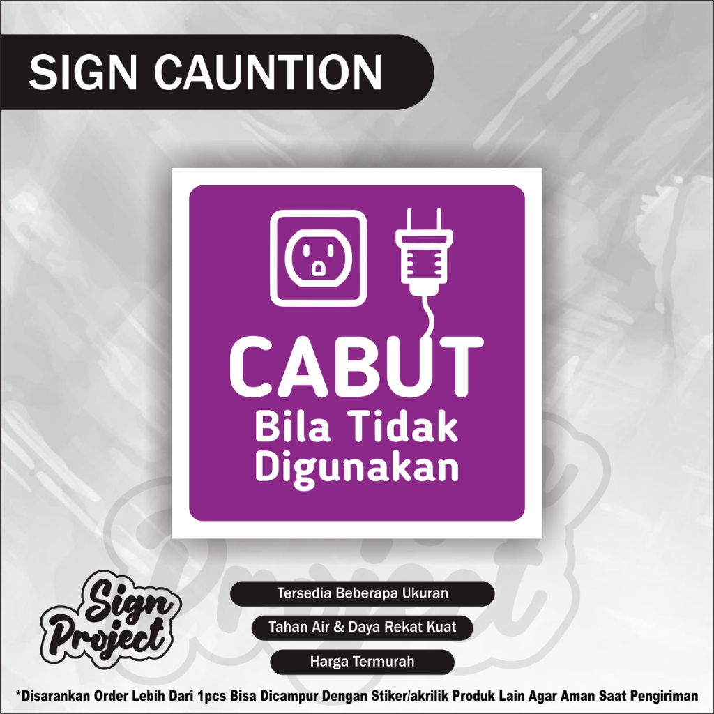 Jual Stiker Cabut Colokan Cabut Stop Kontak Stiker Hemat Energi, Stiker ...