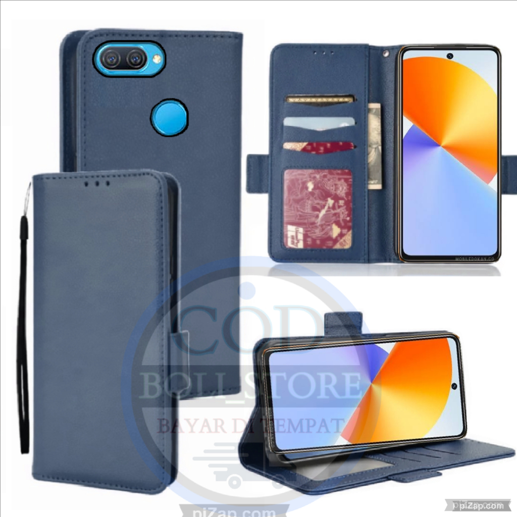 Jual CASE HP XIAOMI REDMI 6 PREMIUM-FLIP WALLET KULIT - CASING DOMPET ...