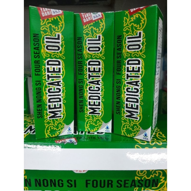 Jual MEDICATED OIL MINYAK ANGIN FOUR SEASON 40ML, minyak angin menthol ...