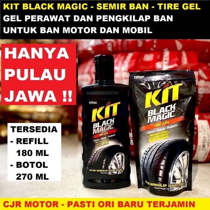 Jual KIT SEMIR BAN PERAWAT PENGKILAP BAN MOTOR ANTI AIR KIT BLACK MAGIC ...