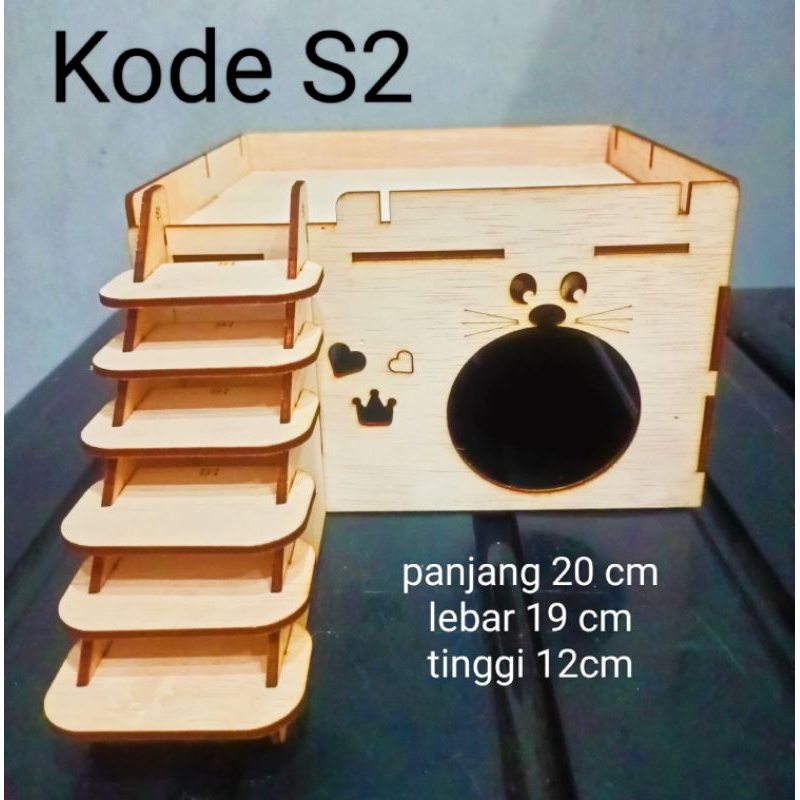 Jual S2 Rumah hamster Syrian dewasa, rumah hamster jumbo, Rumah hamster ...