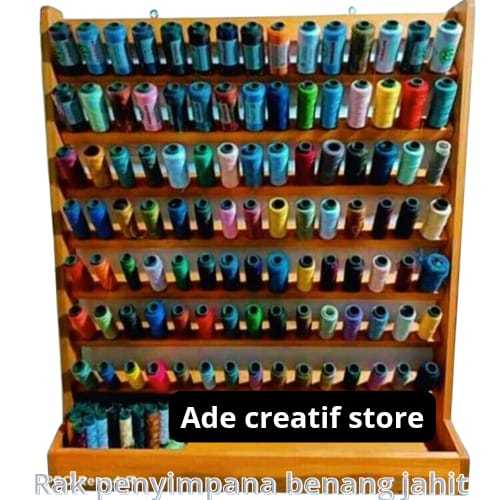 Jual Rak benang jahit 105 / Tempat benang isi 105 benang / Rak benang ...