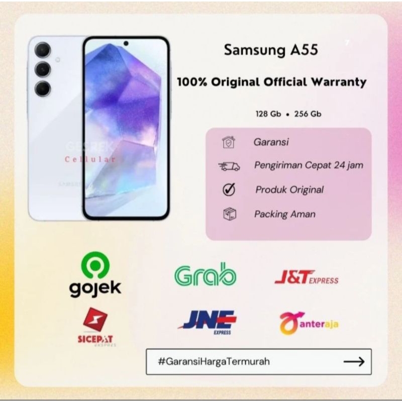 Jual Samsung Galaxy A55 5G 8/256GB 12/256GB - Garansi RESMI | Shopee ...