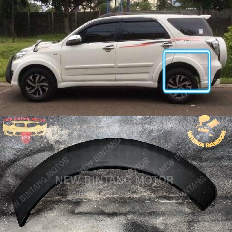 Jual Over fender belakang kiri toyota rush terios 2010 2015 original ...